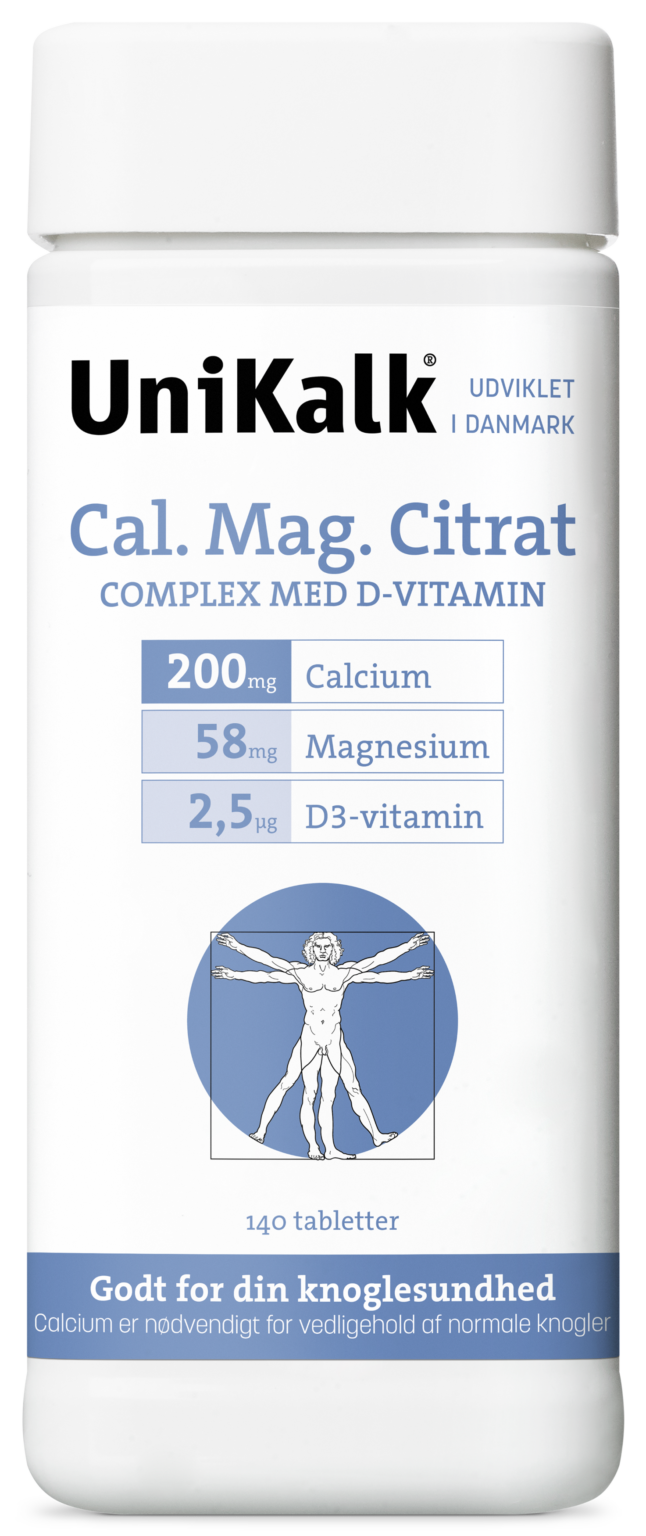 Unikalk Cal. Mag. Citrat Complex med D-vitamin - Unikalk
